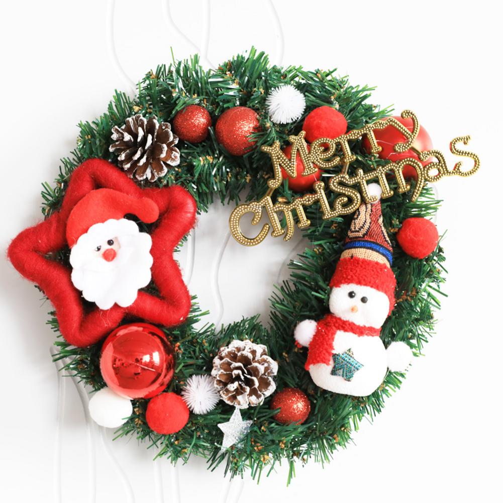 30cm julkransar konstgjorda kransdörrväggshängande... – Grandado