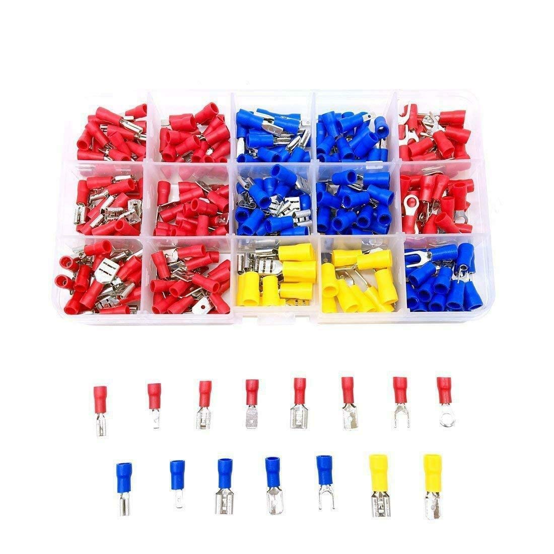 280pcs set Kit Cable Lugs Assortment Kit Wire Flat... – Grandado