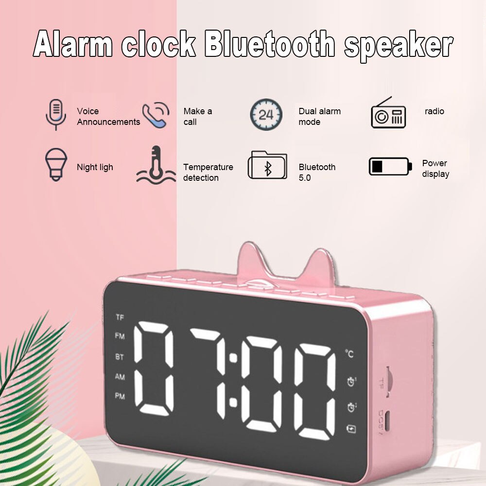 Multifunction LED Digital Dual Alarm Clock Bluetoo... – Grandado