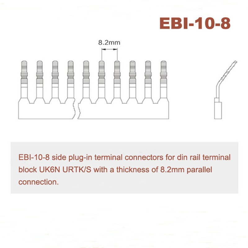 5Pcs EBI10-8 Side Plug-in Connector Center Short C... – Vicedeal