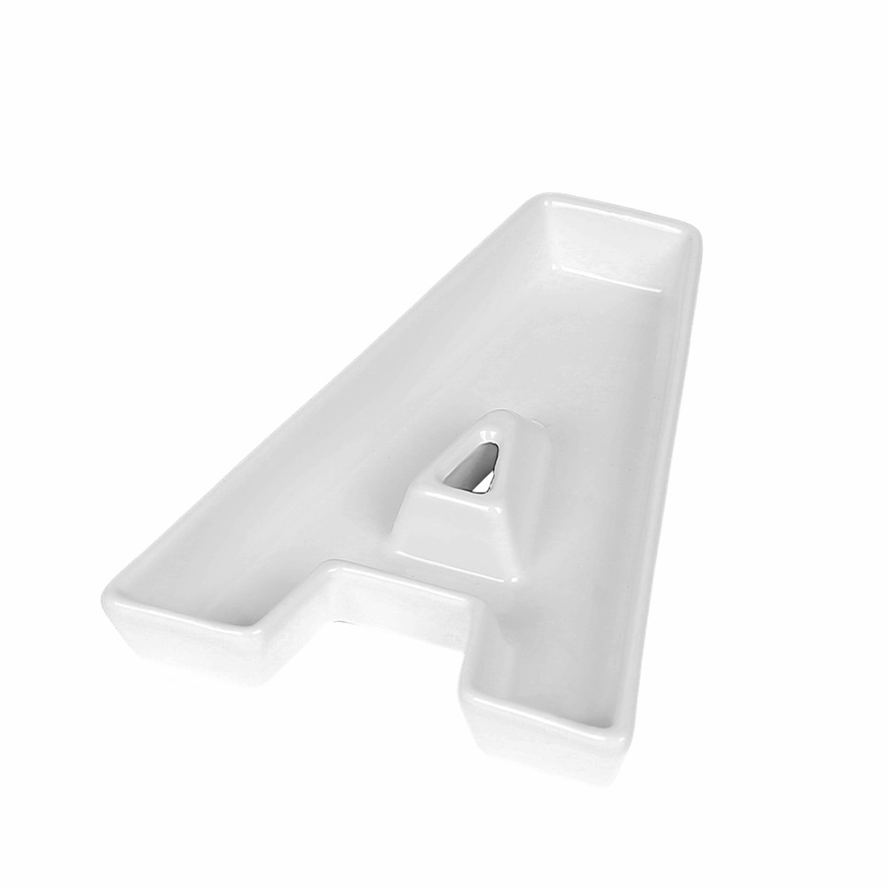 A shape ceramic Letter Dishes & plates for candy i... – Grandado