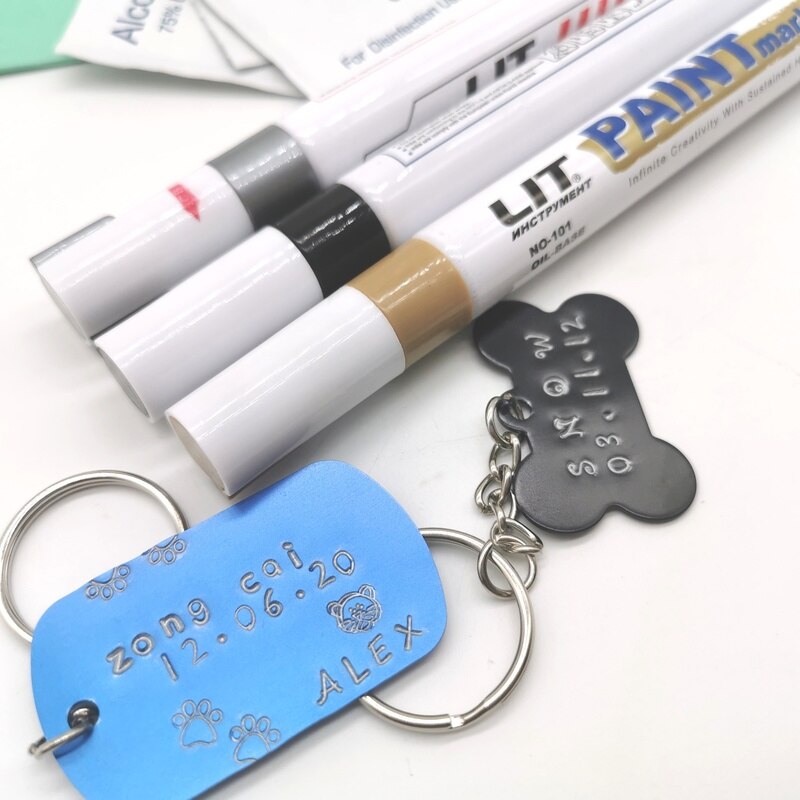 Metalen Stempel Emaille Marker Inkt Makring Pen Vo... – Vicedeal