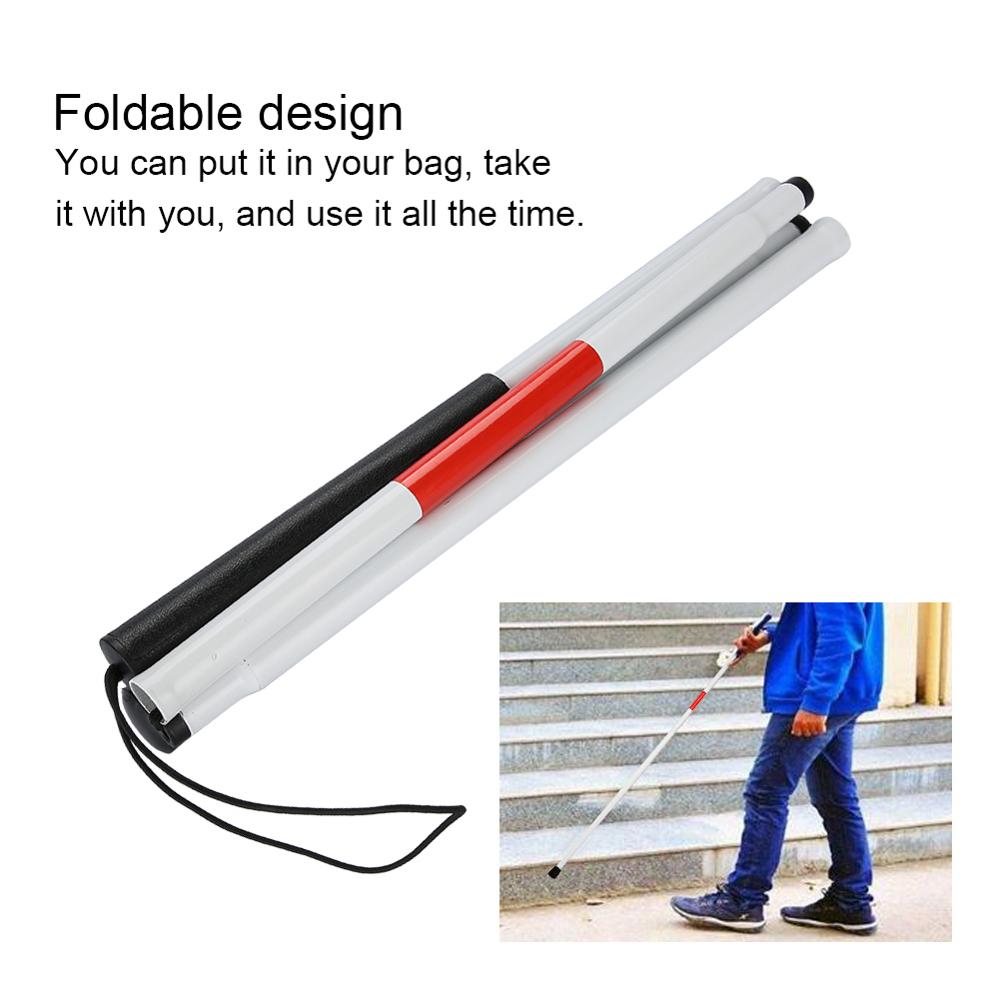 Adjustable Pole Walking Stick Reflective Cane Crut... – Vicedeal
