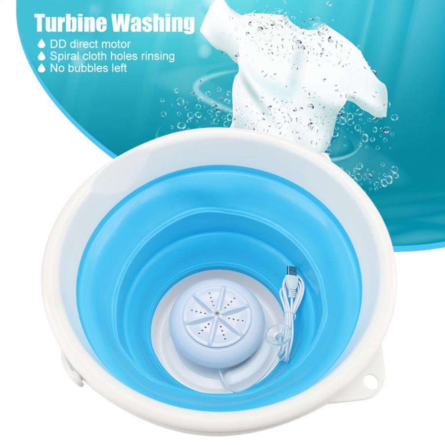 Mini Turbine Washing Machine Foldable Bucket Type ... – Grandado