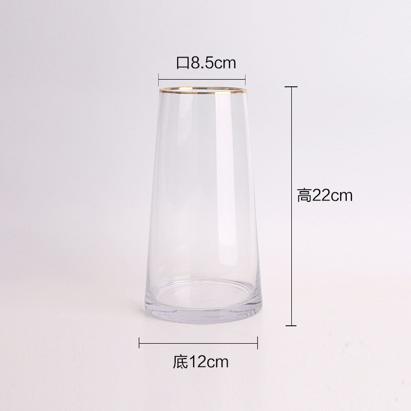 Simple Glass Vase Living Room Flower Ware Home Dec... – Grandado