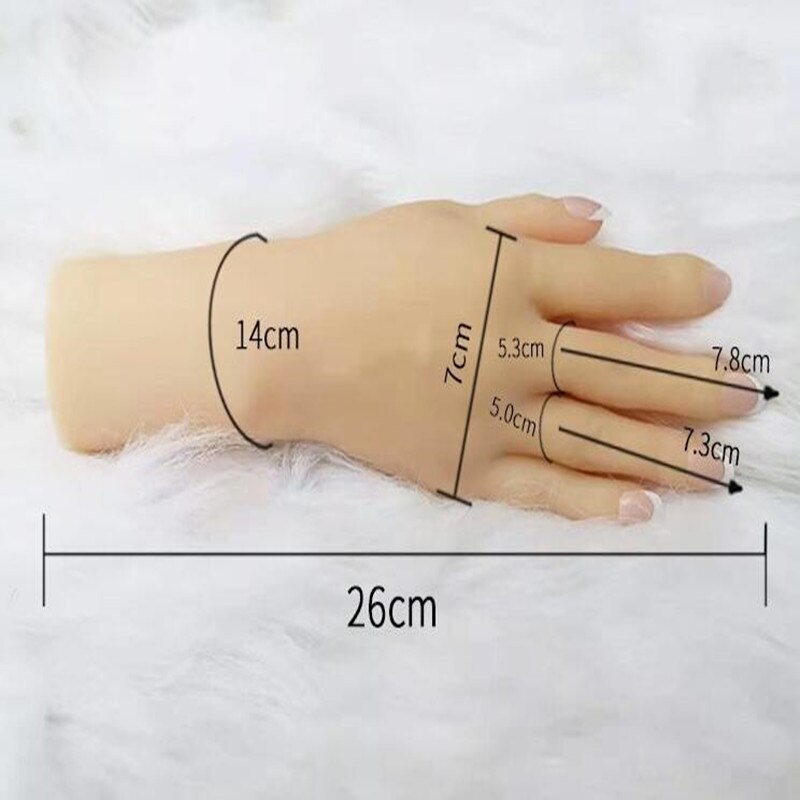 26cm simulation female hand mannequin full glue gi... – Grandado