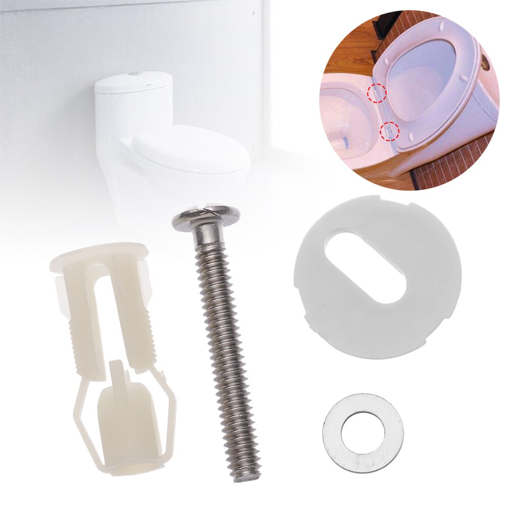 1 Pair Toilet Seat Bolts Hinges Screws WC Hole Fix... – Vicedeal