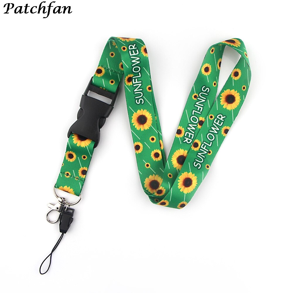 A4235 Patchfan Plant Style Sunflower Phone Lanyard... – Grandado