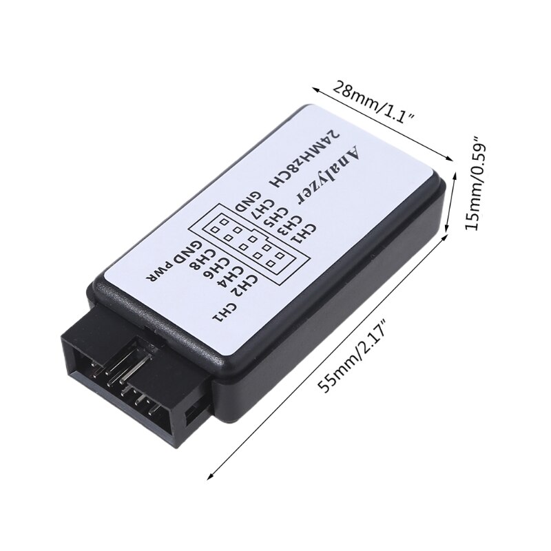 USB Analyzer 24MHz 8 Channel 24M/seconds Debugger ... – Vicedeal