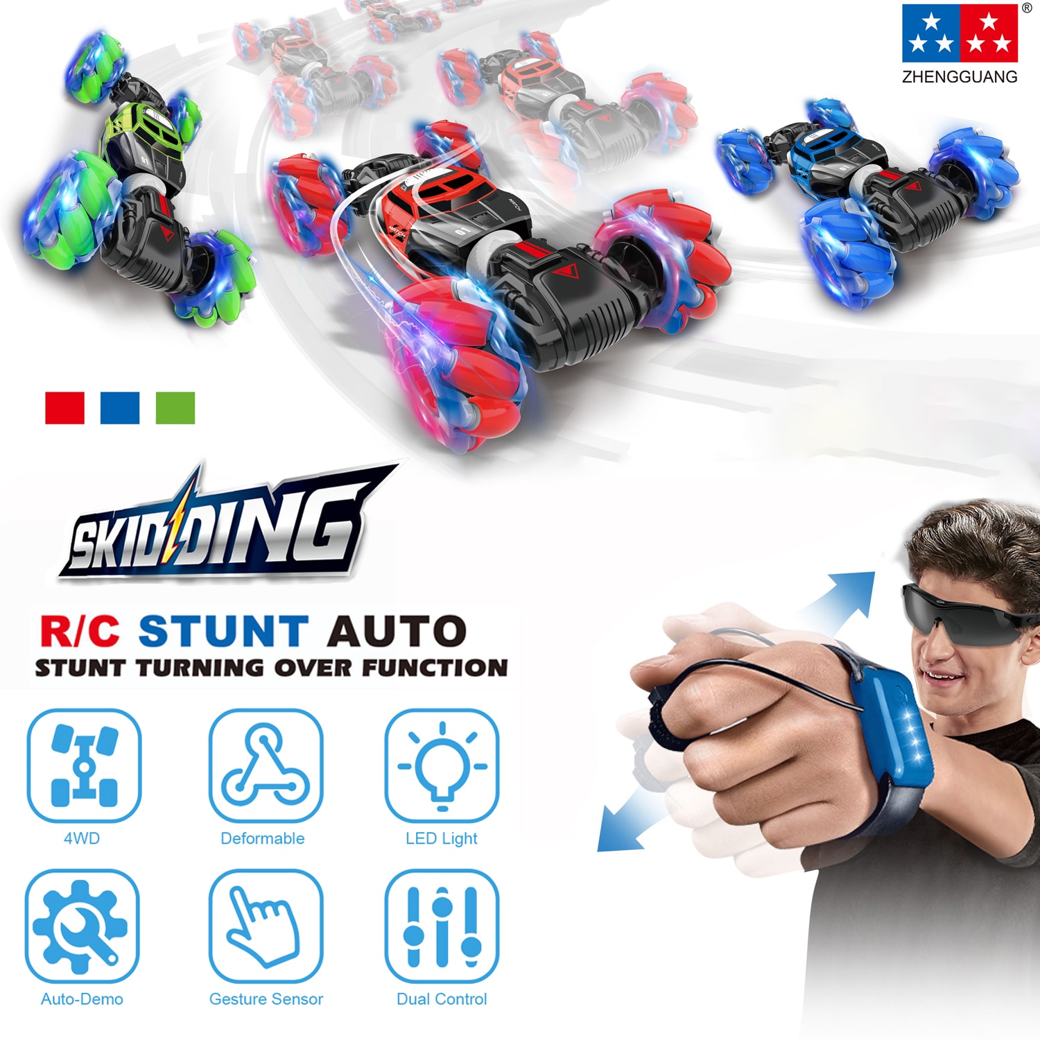 RC Stunt Car 4WD Watch Gesture Sensor Control Defo... – Grandado