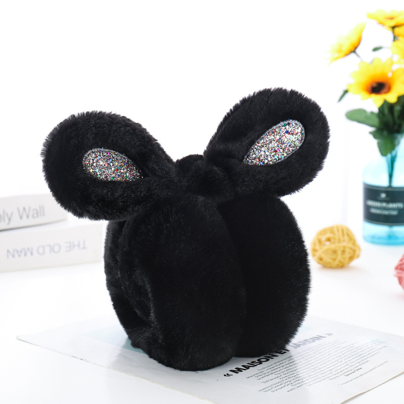 Mode Schattige Oor Pluche Oorbeschermers Shiny Seq... – Grandado