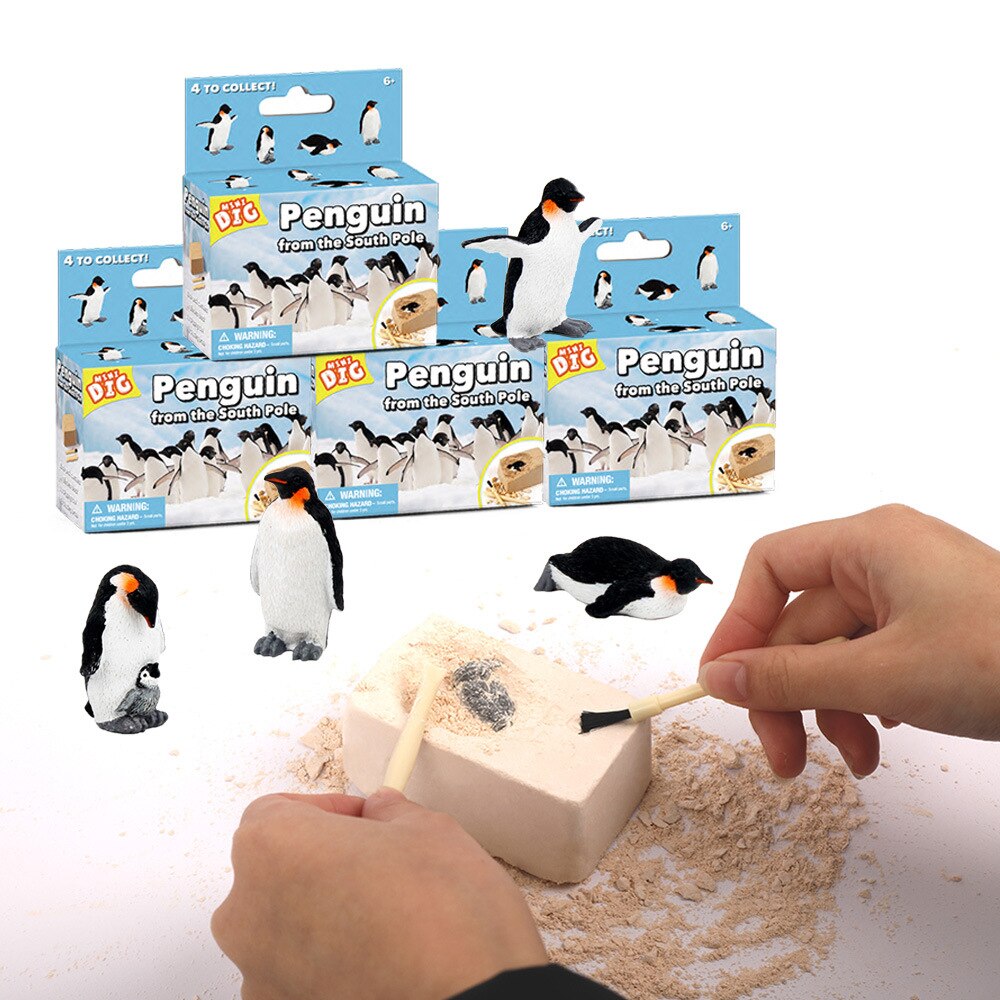 1pcs Penguin Toys Digging Plaster Block Penguins m... – Grandado