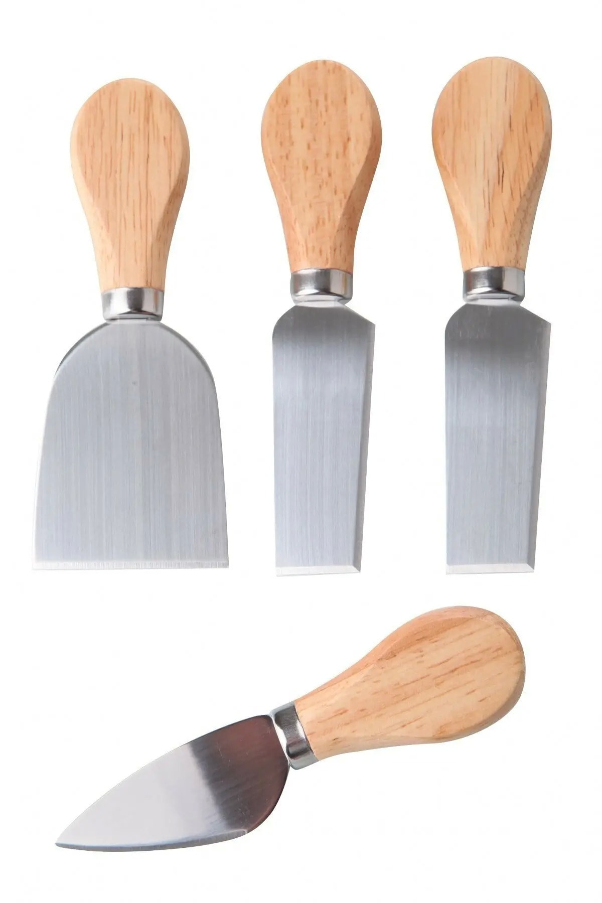 Bcu Winkel Bamboe Handvat Staal Mini Kaas En Pizza... – Grandado