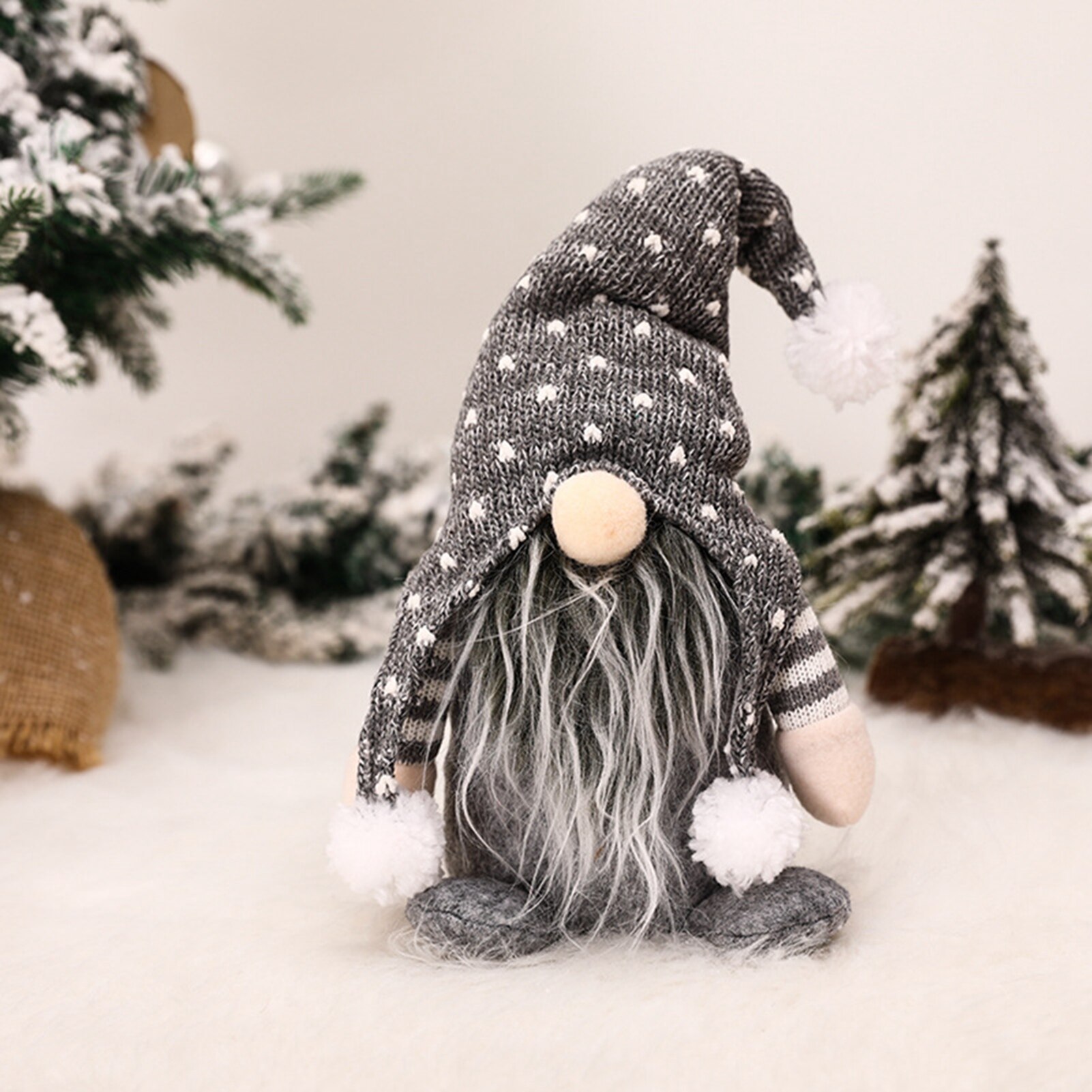 Faceless Sitting Posture Gnome Snowman Doll Christ... – Grandado