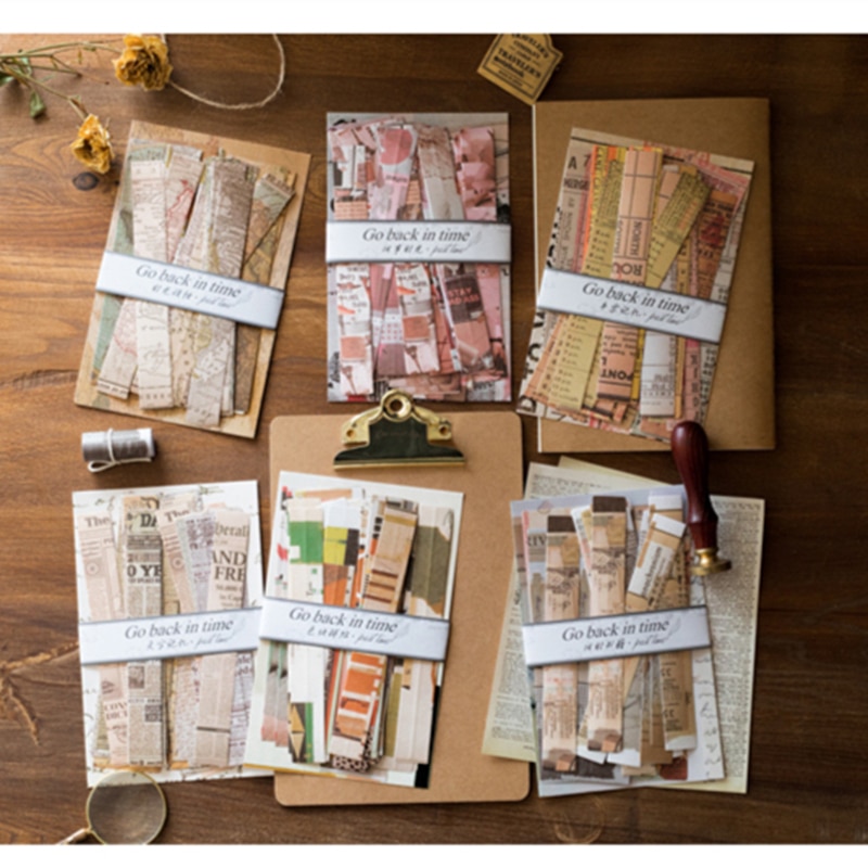 Yanji Time travel diary Paper sticker Scrapbooking... – Grandado