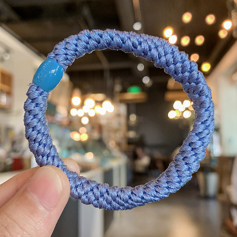 2Pcs Braided Thick Nylon Elastic Rubber Band Solid... – Grandado