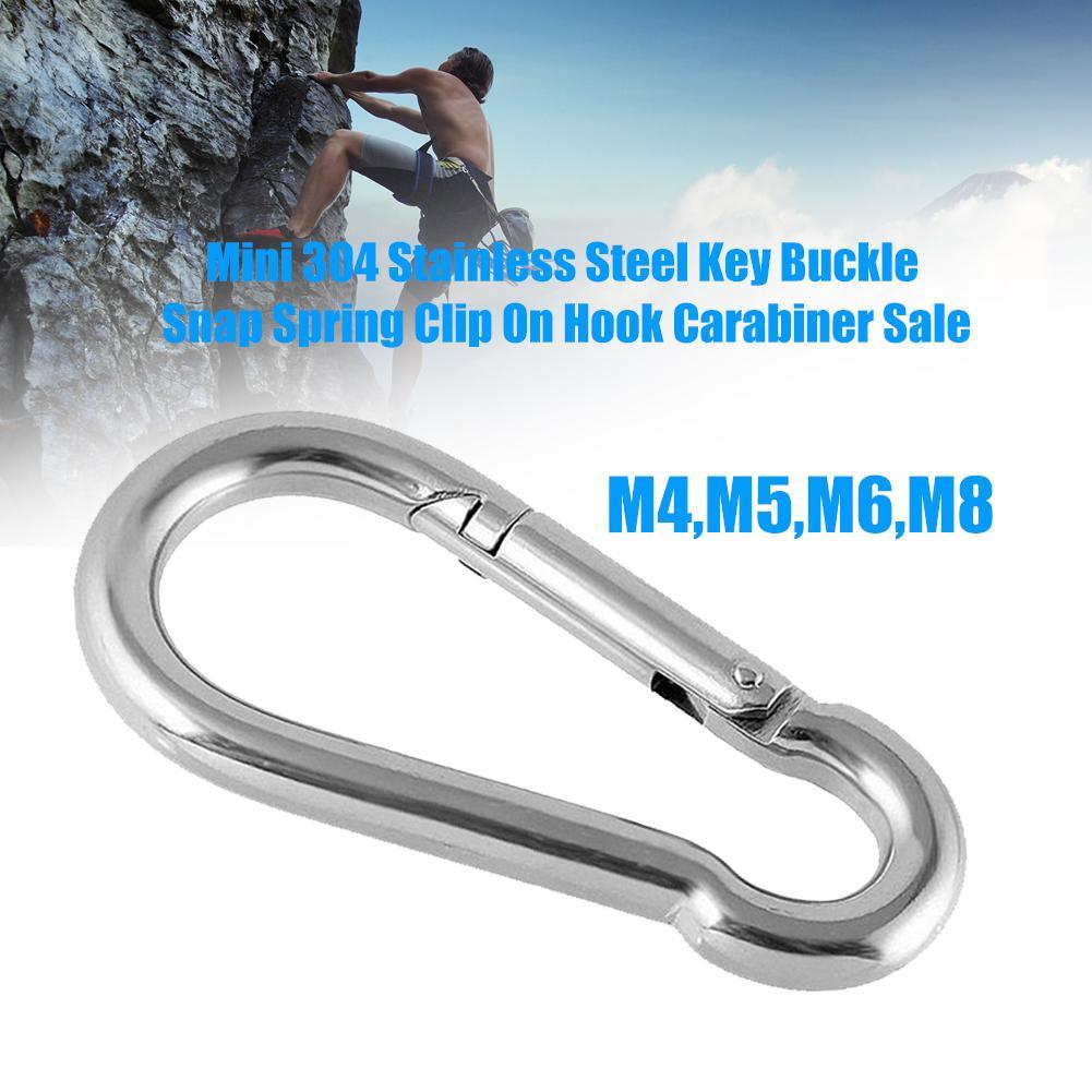 Mini Stainless Steel Carabiner Keychain Outdoor Ca... – Vicedeal