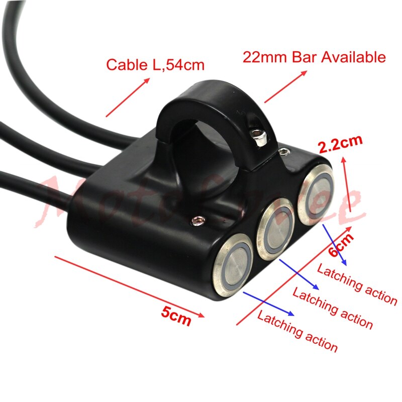 Motolovee Motorcycle Switches 22mm Handlebar Mount... – Grandado