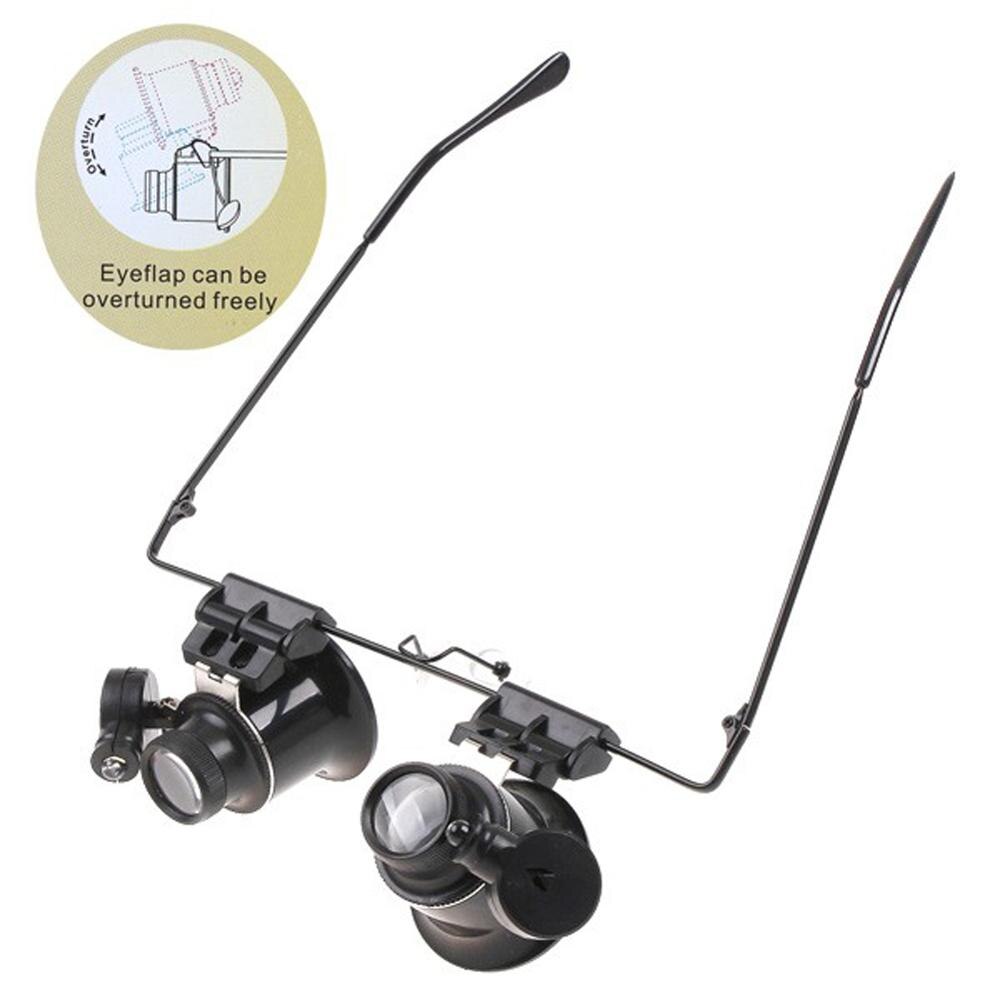 20X Magnifier Magnifying LED Lights Double Eye Gla... – Grandado