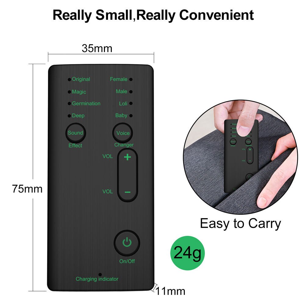 Mini Voice Changer 7 sounds Changeing Modes Microp... – Vicedeal