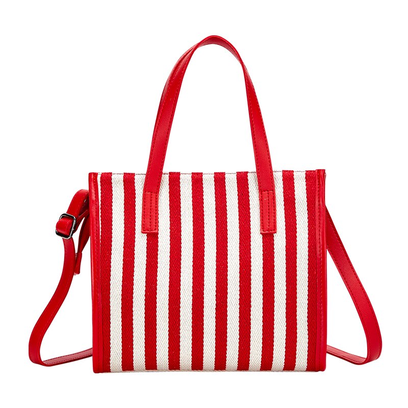 Multifunctional Striped Mummy Bag Shoulder Canvas ... – Grandado