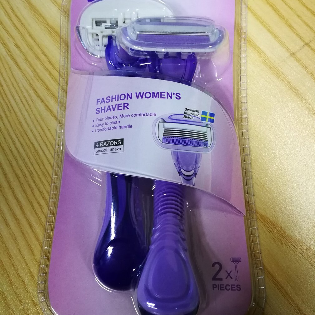 4 Layer Ladies Razor 2 Sticks Safety Razor Shaver ... – Vicedeal