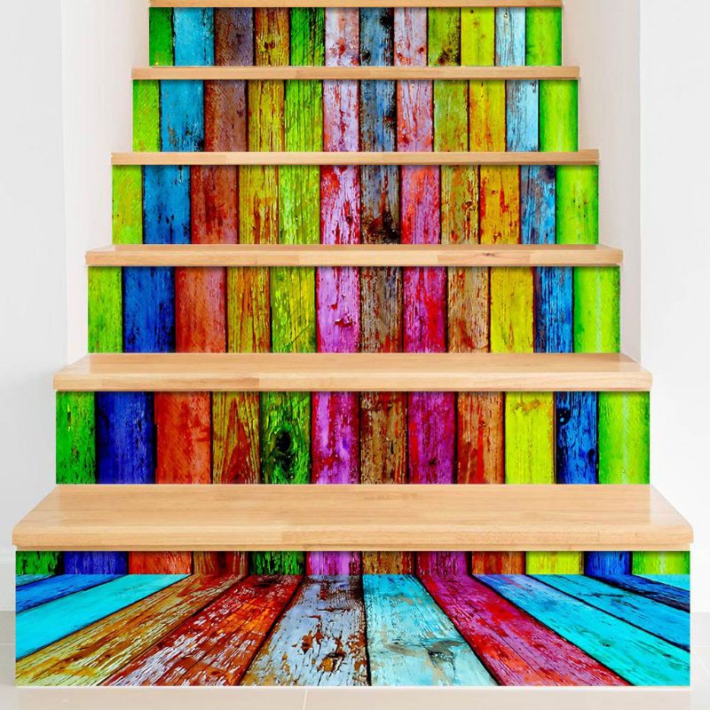 6pcs/set 3D Imitation Wood Board Staircase Stair R... – Grandado