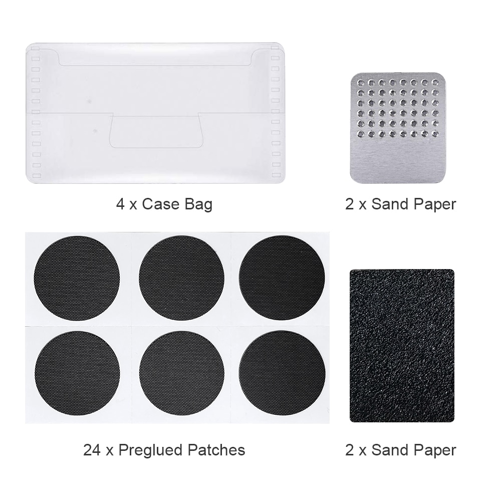 24 Pieces Bike Puncture Repair Patches Self Adhesi... – Grandado
