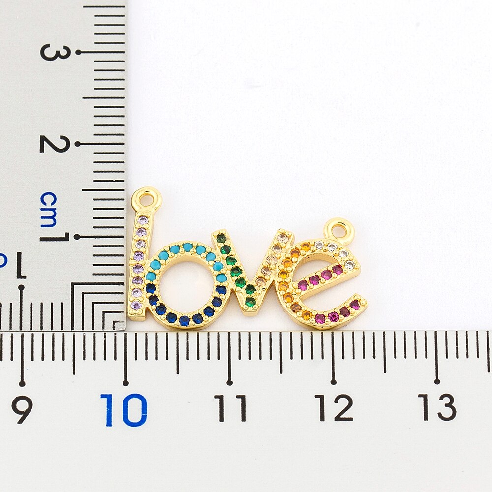 neue Liebe knapp Anhänger Halskette Gold Farbe Nam... – Grandado