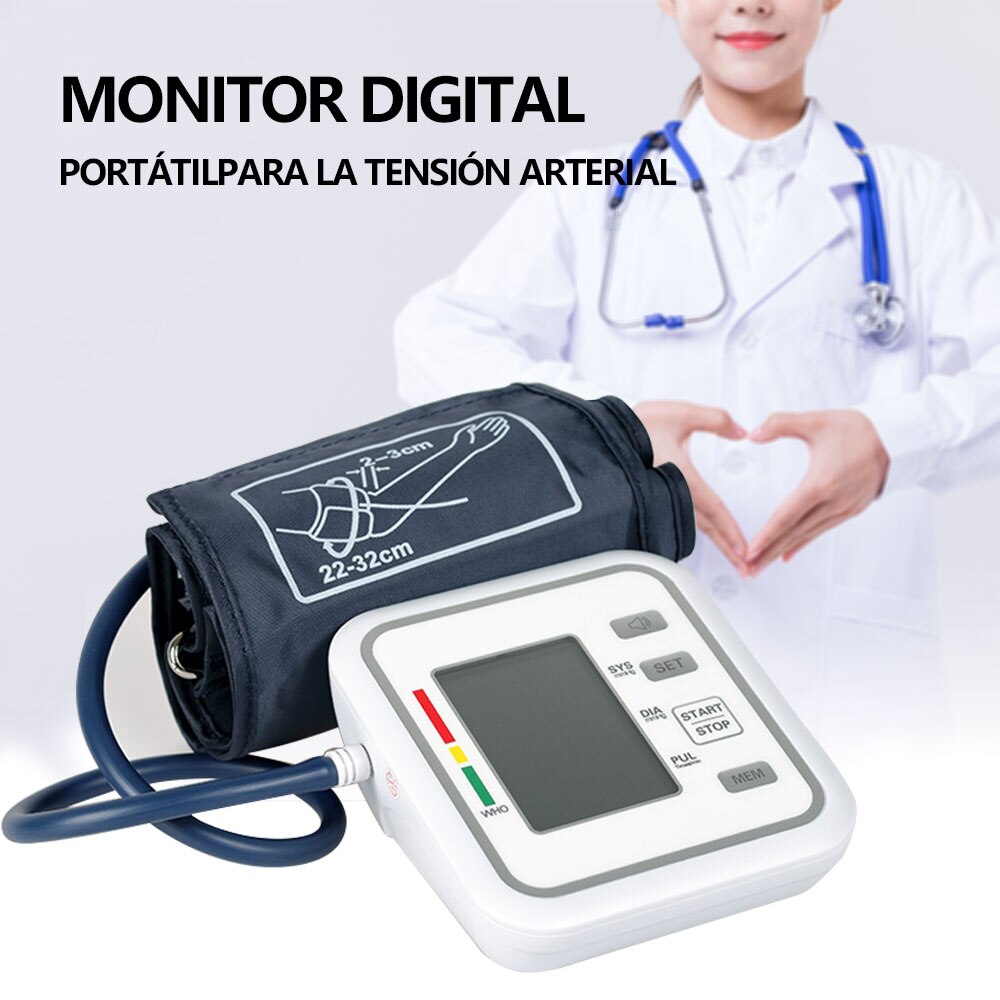 Voice Cuff Arm Automatic Blood Presure Heart Rate ... – Grandado