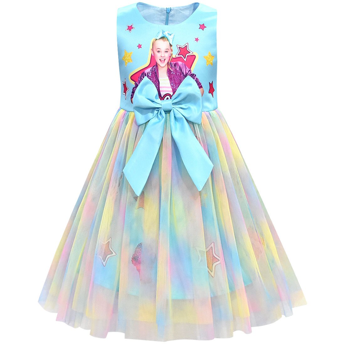 Girls Jojo Siwa Dress Girls Bow Vestidos Kids Part... – Grandado