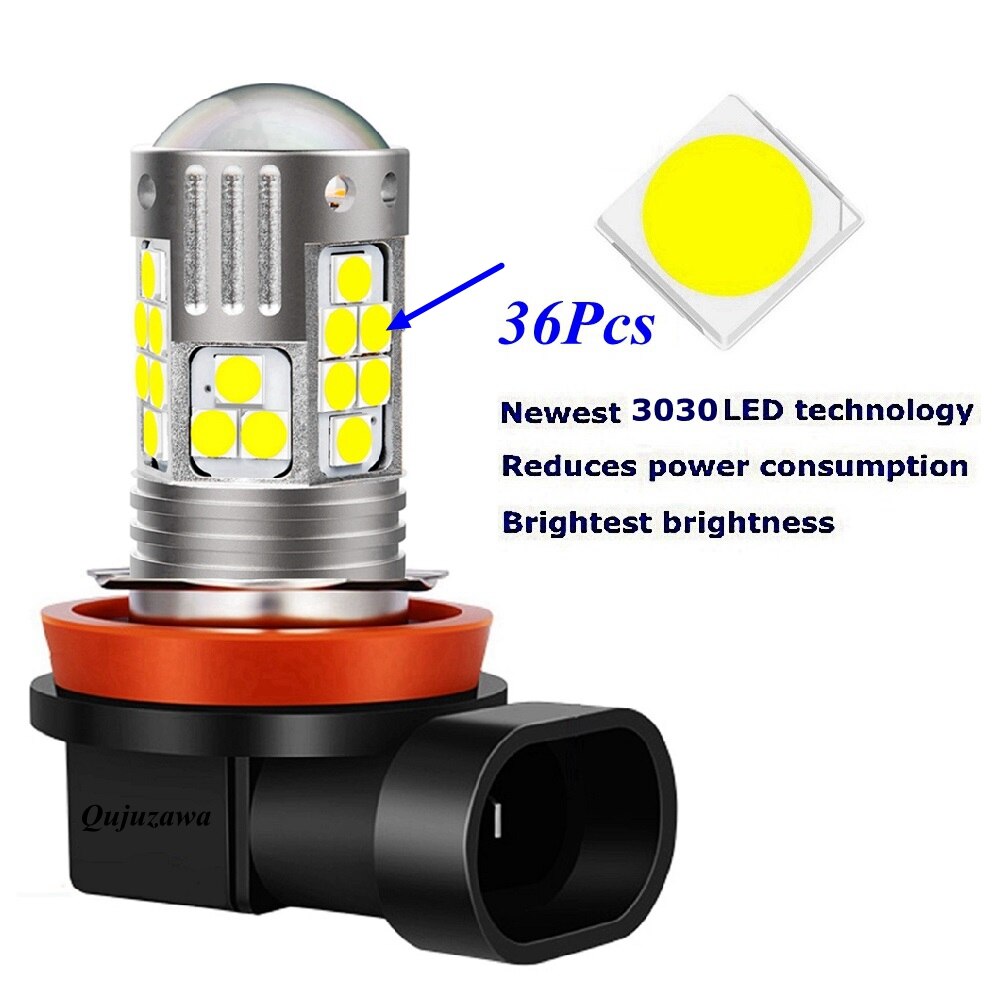 2Pcs H11 H8 P13W 9006 HB4 9005 HB3 3030 LED Auto N... – Vicedeal