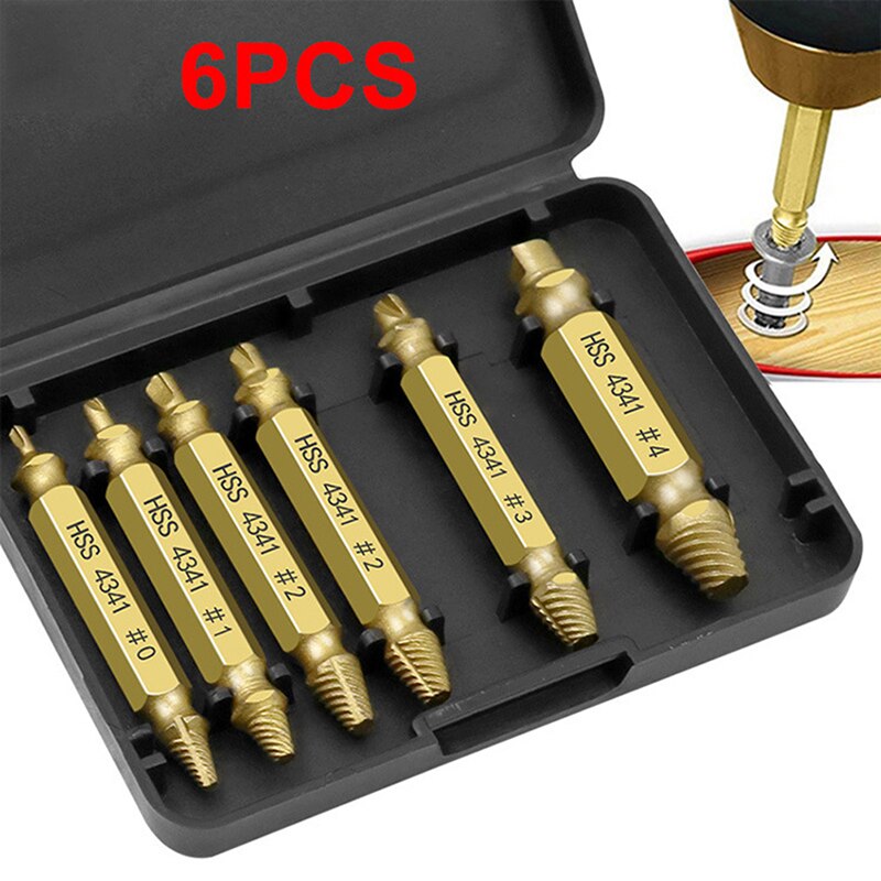 6pcs Damaged Screw Extractor Drill Bit Set Take Ou... – Grandado