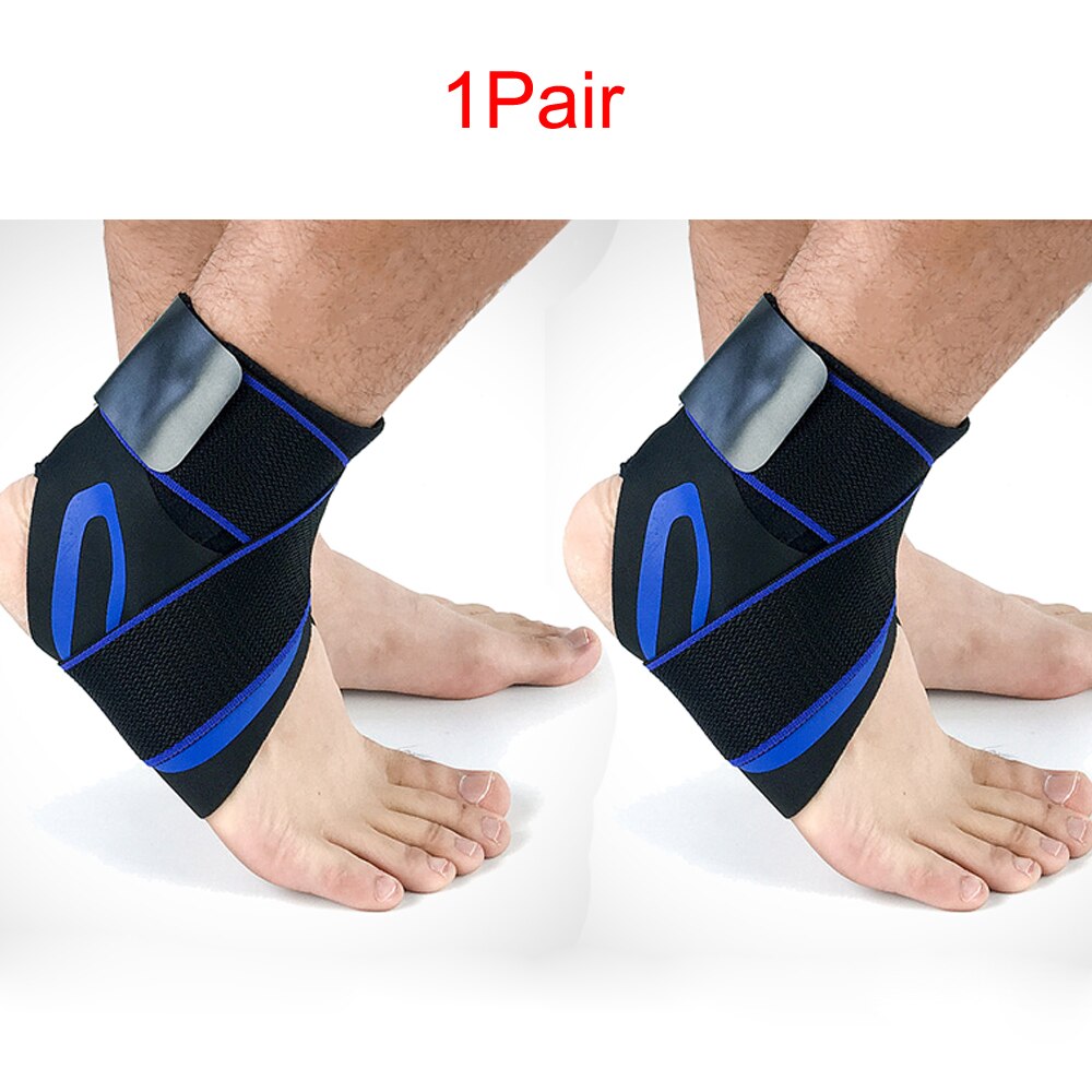 1Pair Adjustable Ankle Support Brace Sleeve with C... – Grandado