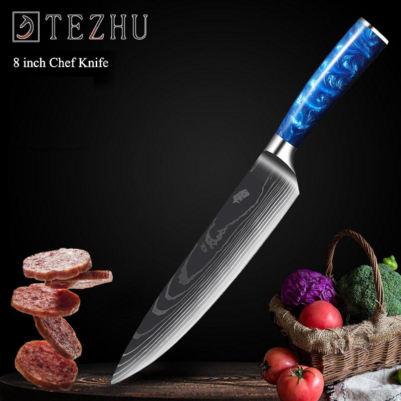 8 zoll Kochmesser Messer Japanische Santoku messer... – Grandado