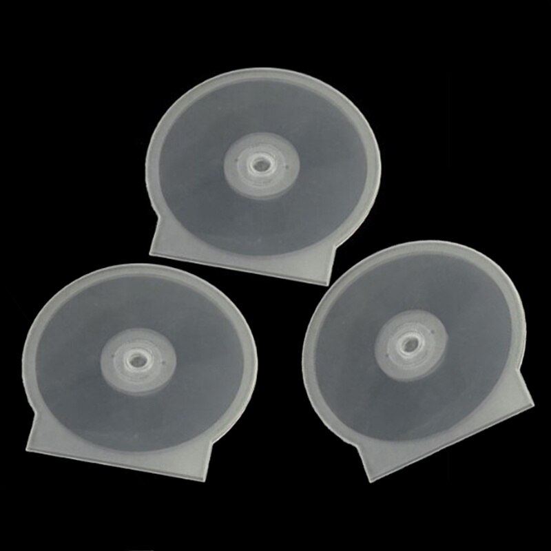 10 Pcs Round Cases Plastic Clear White 4.8" Diamet... – Vicedeal