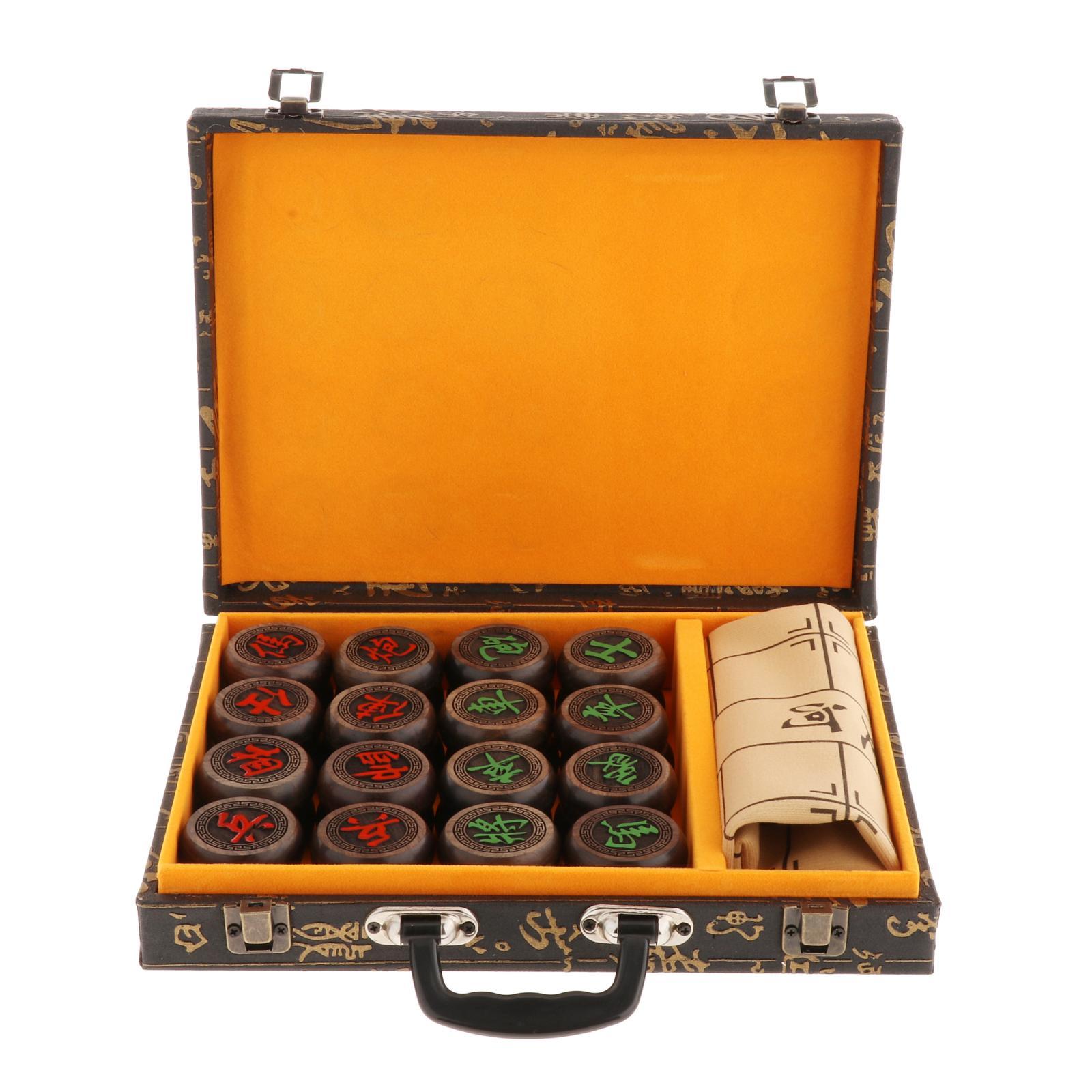Ebony Wood Chinese Chess Set Traditional Xiangqi E... – Grandado Ebony Wood Chinese Chess Set Traditional Xiangqi E... – Grandado