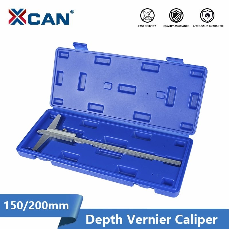 Xcan depth vernier caliper 0-150mm 0-200mm mini ve... – Vicedeal
