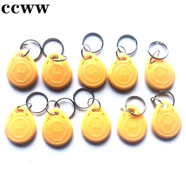 10Pcs 125KHZ RFID Proximity ID Token Tags Key Fobs... – Grandado