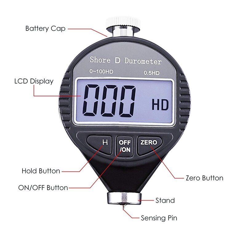 Digital Shore Hardness Durometer Digital Hardness ... – Grandado