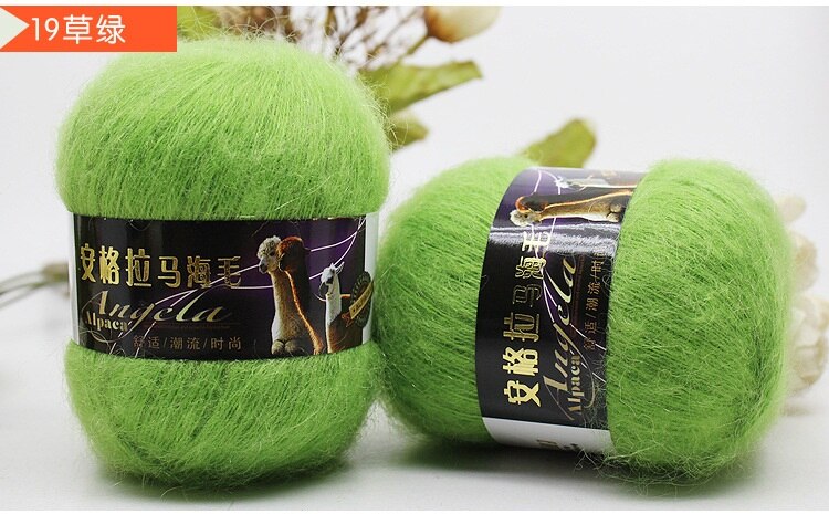 mylb 6balls Mohair Yarn Blended Acrylic Filament Y... – Grandado
