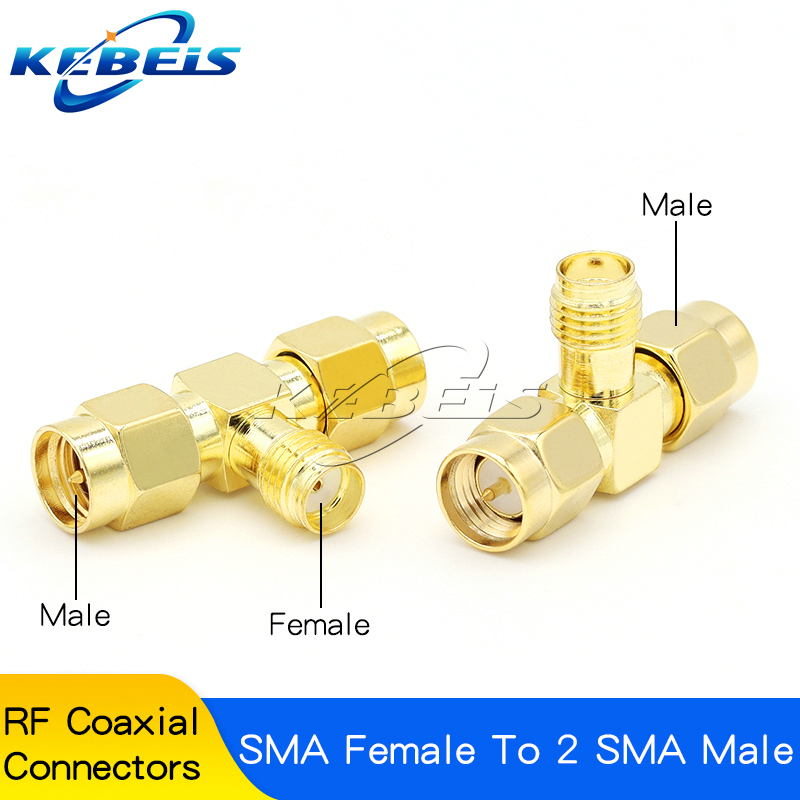 2pcs SMA Splitter Connector SMA/RP-SMA Male to 2 D... – Grandado