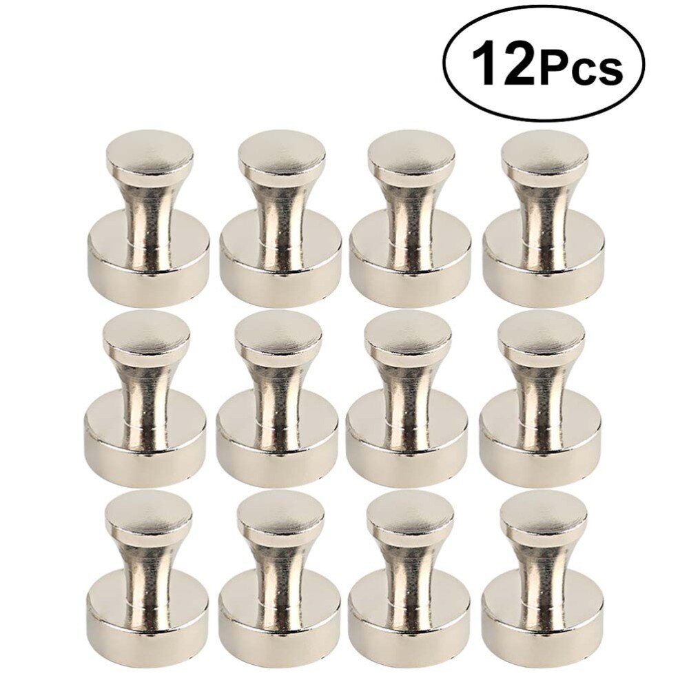 12 Pcs Steel Magnetic Push Silver Color Nickel-Pla... – Vicedeal