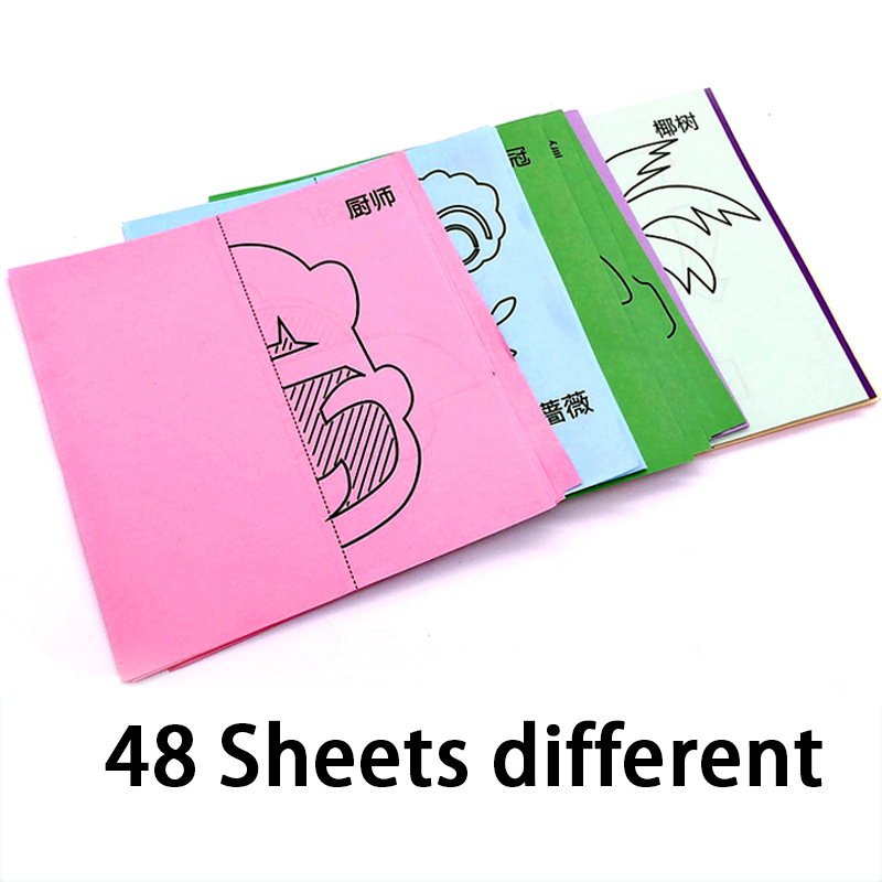 96 Pieces/Set DIY Kids Craft Animal Craft Paper Cr... – Grandado