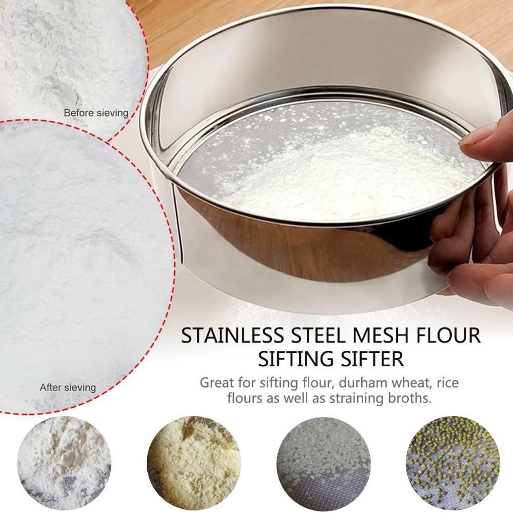 Stainless Steel Sieve Cup Powder Flour Mesh Sieve ... – Vicedeal