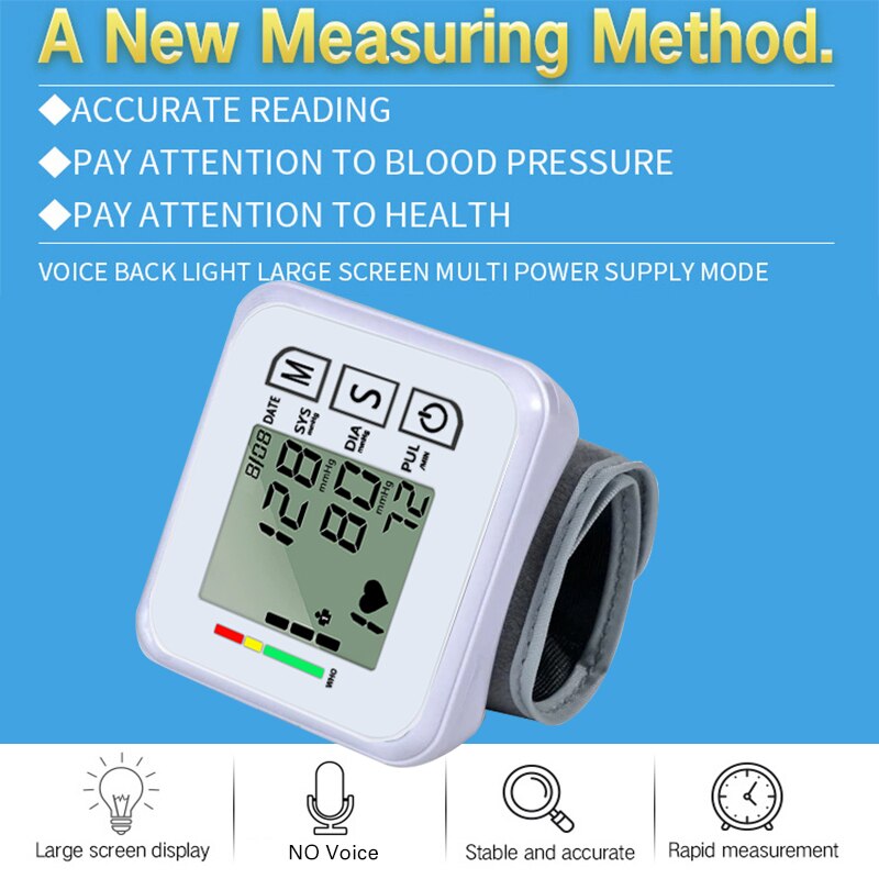 Automatic Blood Pressure Monitor BP Sphygmomanomet... – Vicedeal