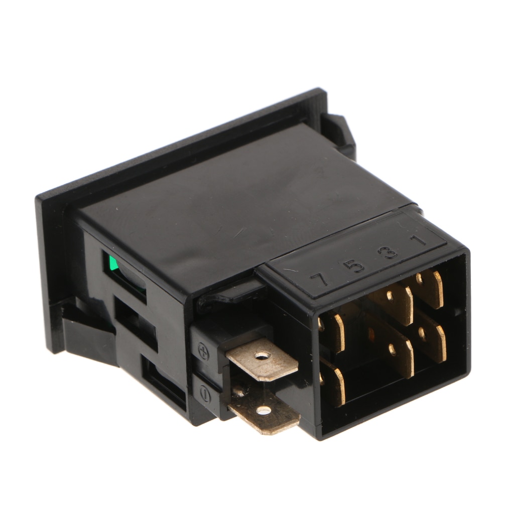 DC12V-24V 6Pin ON/OFF Rocker Switch With Red Light... – Grandado