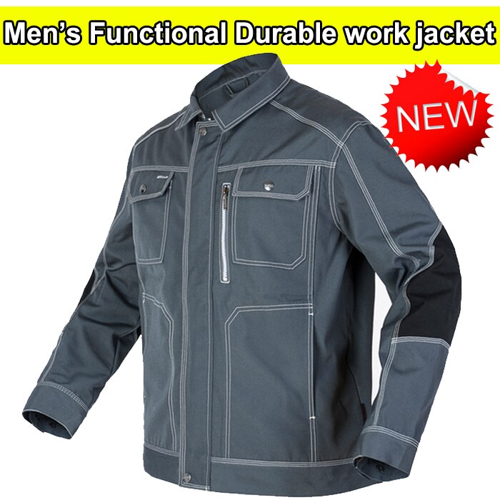 Bauskydd durable Mens multi pocket dark grey work ... – Grandado