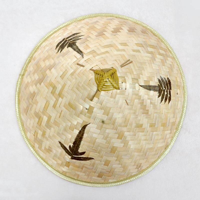 Rain Hat Chinese Style Handmade Bamboo Woven Straw... – Grandado