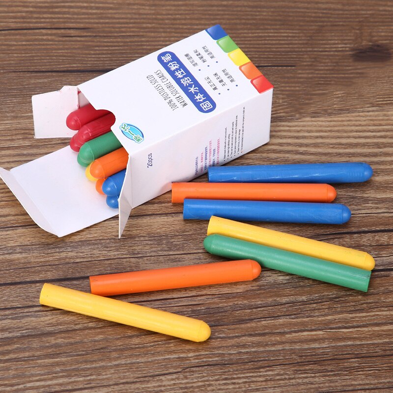 Mixed Colour White Chalk Sticks Pack Water Soluble... – Vicedeal
